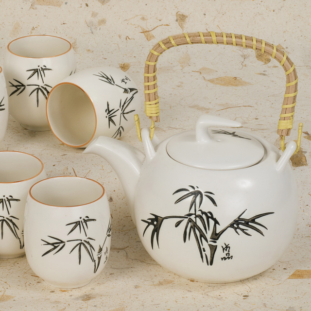 Bamboo Flower Tea Set | Home Décor | Mugs & Teapots