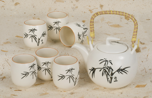 Bamboo Flower Tea Set | Home Décor | Mugs & Teapots