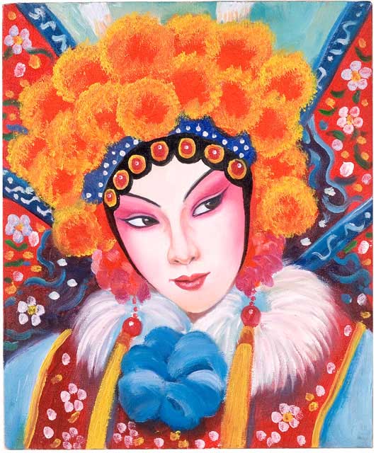 Oil Painting - Peking Opera Singer | Home Décor | Paintings ...