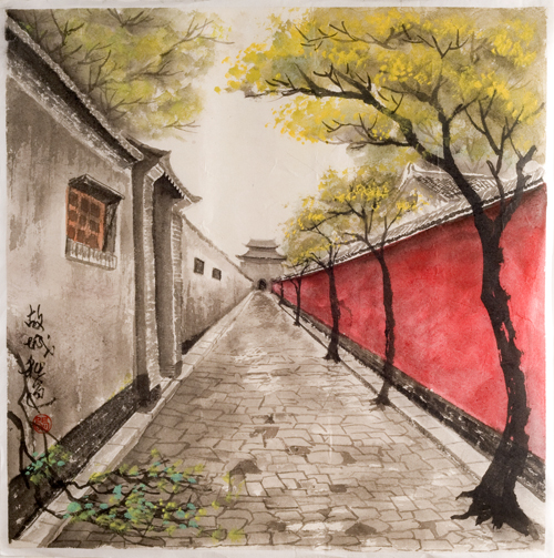 Watercolor Painting - Rural Village | Home Décor | Paintings ...