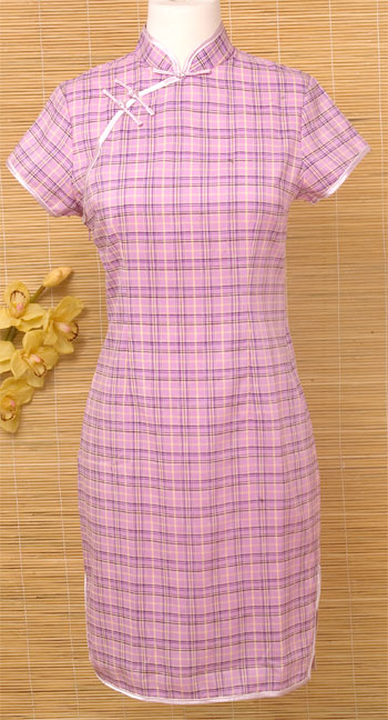 Cotton Mandarin Dress | Chinese Apparel | Women | Women's Dresses