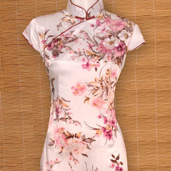 Flower Mandarin Dress | Chinese Apparel | Women | Women's Dresses